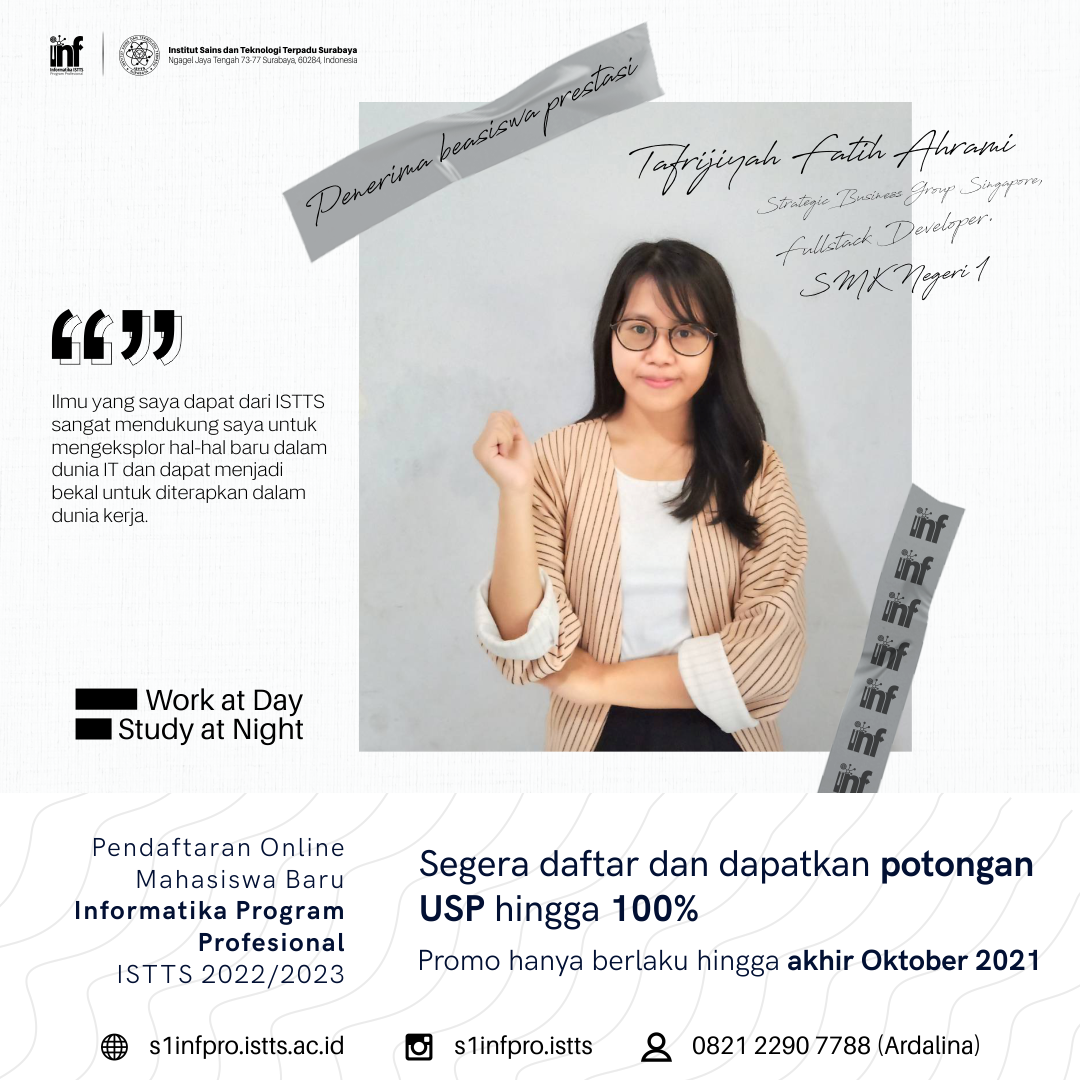 Mahasiswa Penerima Beasiswa Prestasi: Tafrijiyah Fatih Ahrami - S1 Informatika Program ...