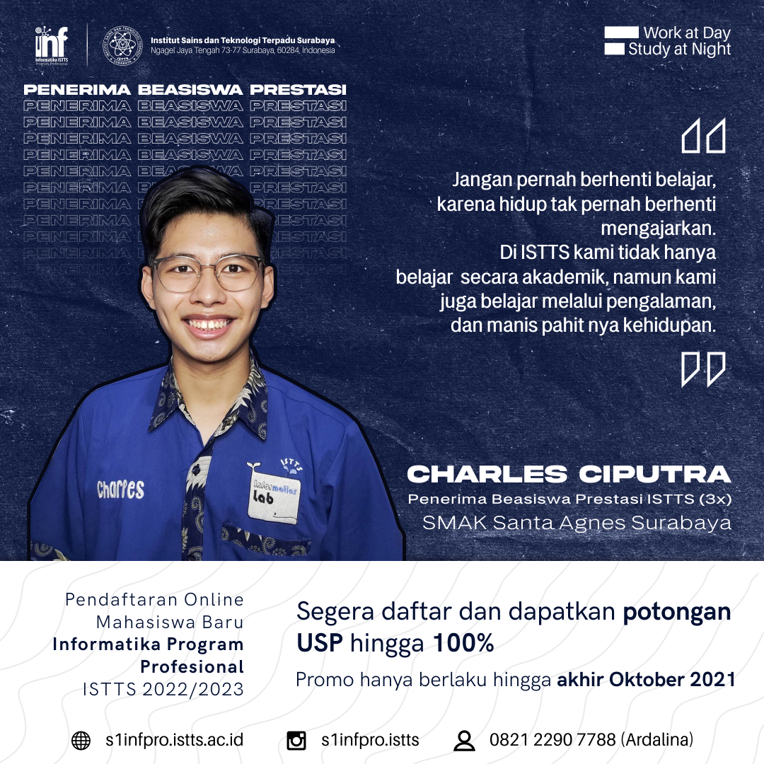 Mahasiswa Penerima Beasiswa Prestasi: Charles Ciputra - S1 Informatika ...