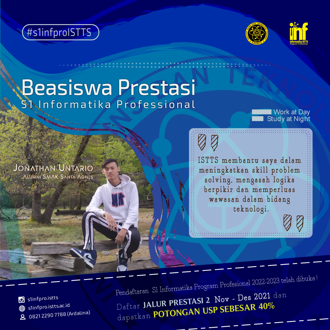 Mahasiswa Penerima Beasiswa Prestasi: Jonathan Untario - S1 Informatika ...