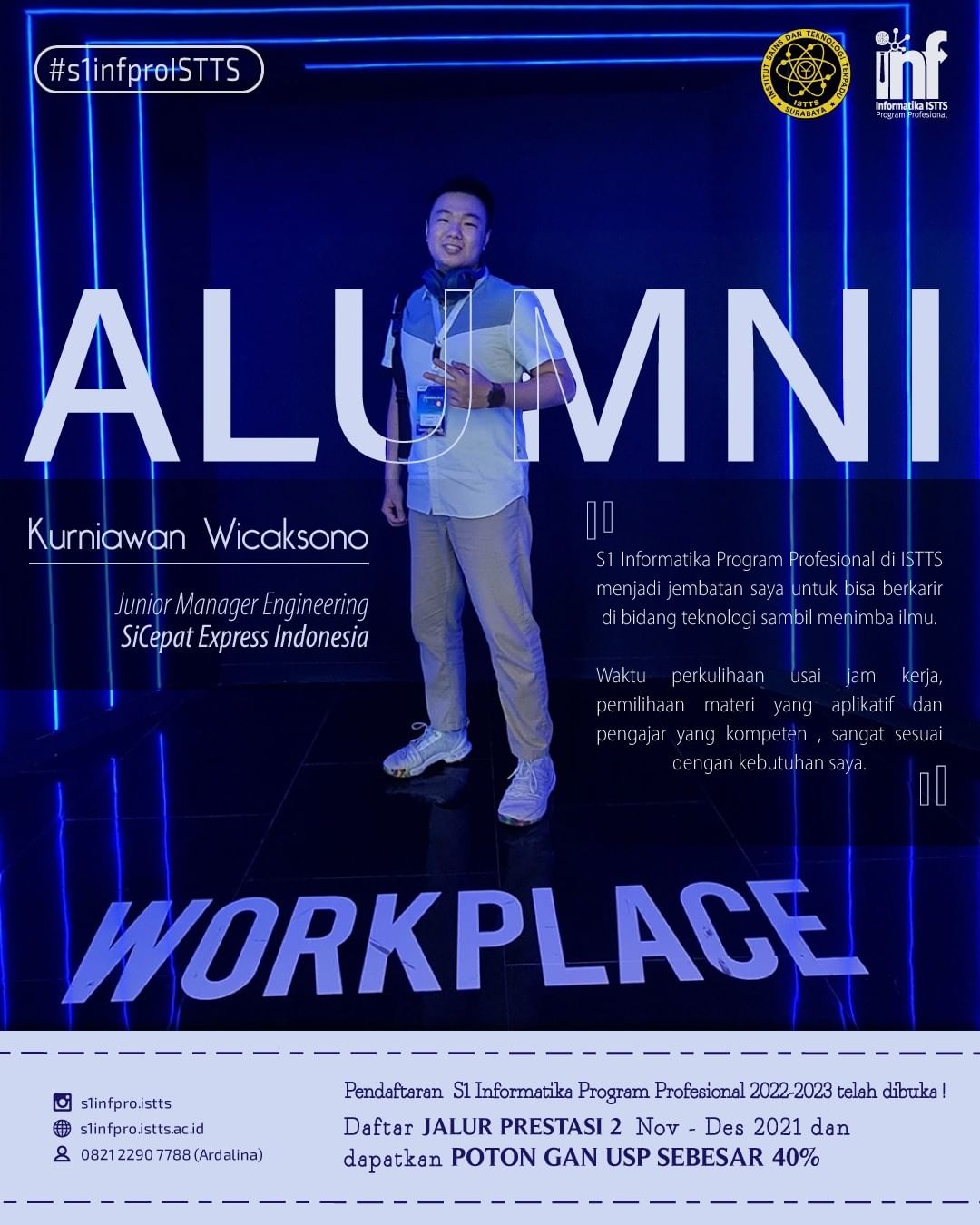 Alumni Berprestasi - S1 Informatika Program Profesional Surabaya