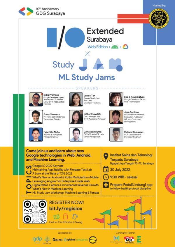Google I/O Extended Surabaya Web Edition - S1 Informatika Program Profesional Surabaya