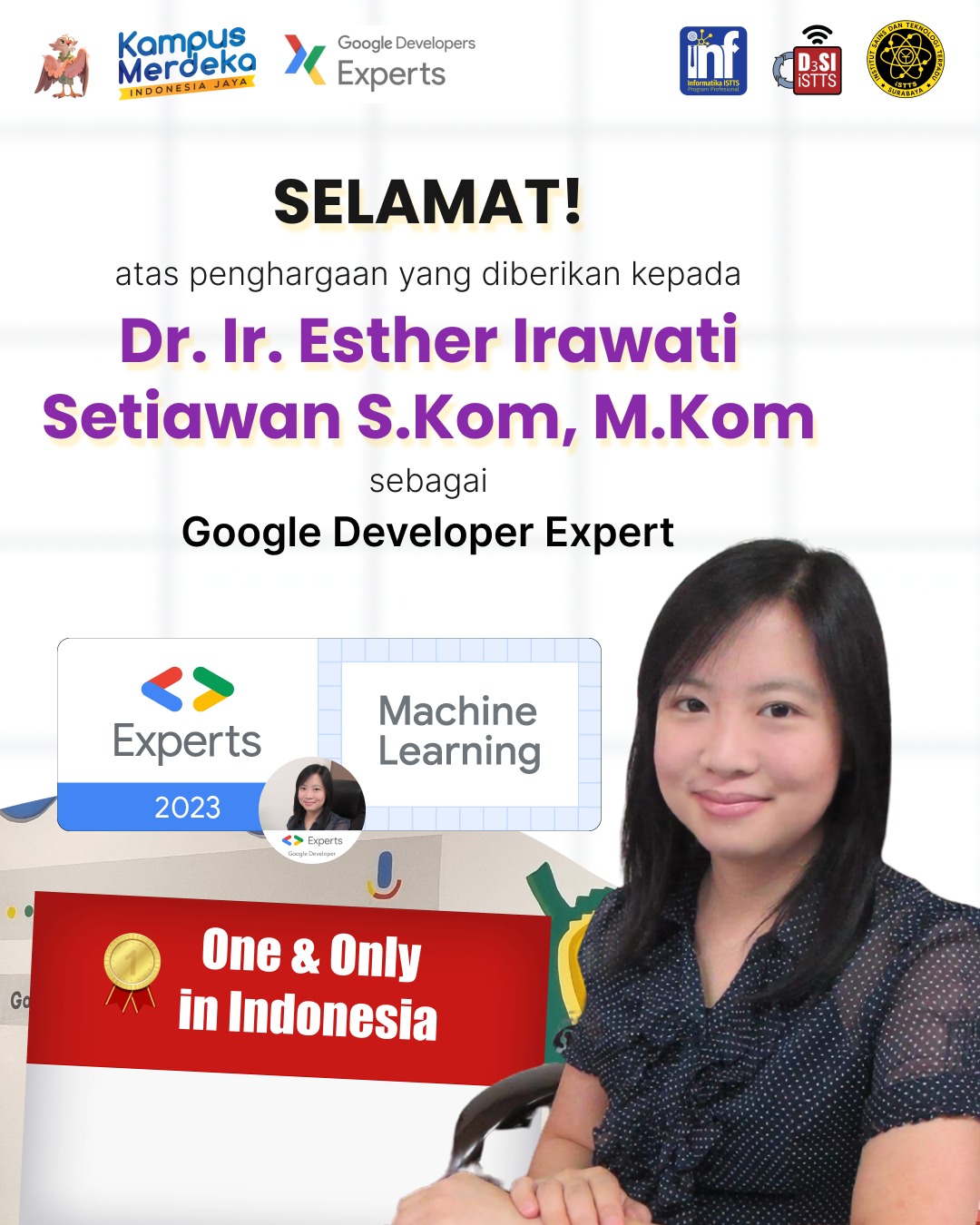 Kaprodi S1 Informatika Program Profesional, Ibu Esther Irawati Setiawan Telah Terpilih Menjadi ...